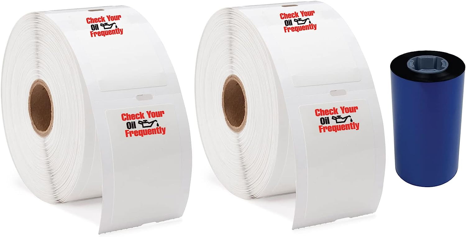 (1000) Check Your Oil Frequently Static Cling Oil Change Printer ...