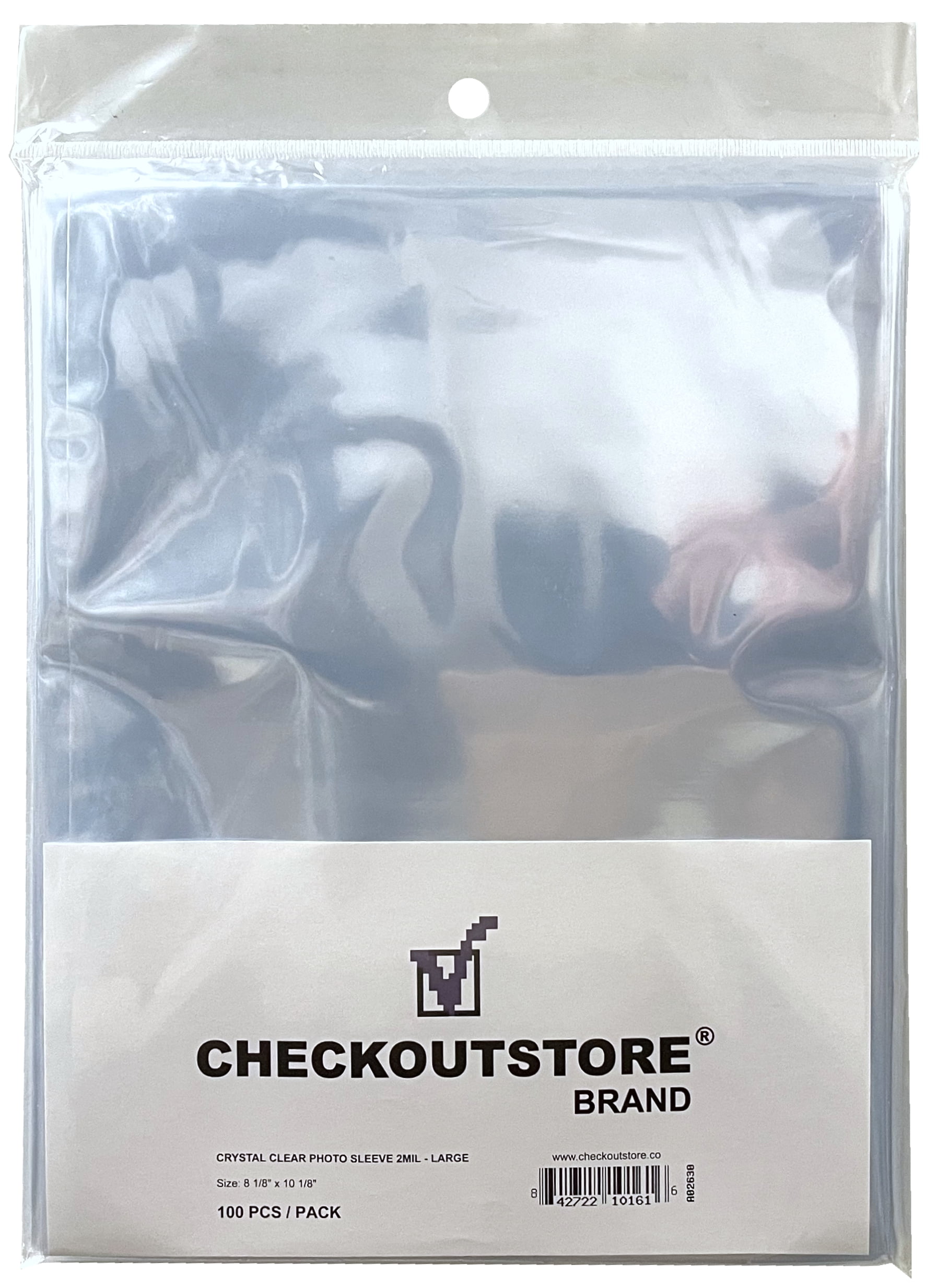 1000 CheckOutStore Crystal Clear Protective Photo Sleeves (8 x 10 in ...