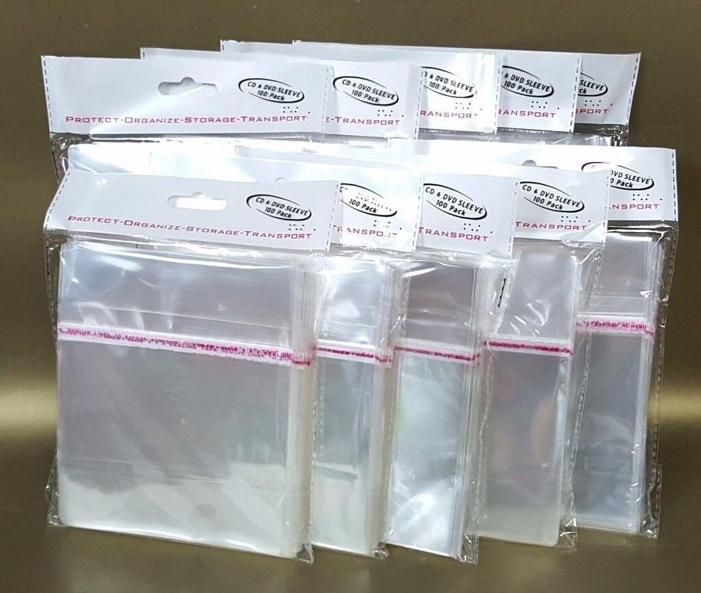 1000 Clear Plastic Sleeve with Sealable Flap New - Walmart.com
