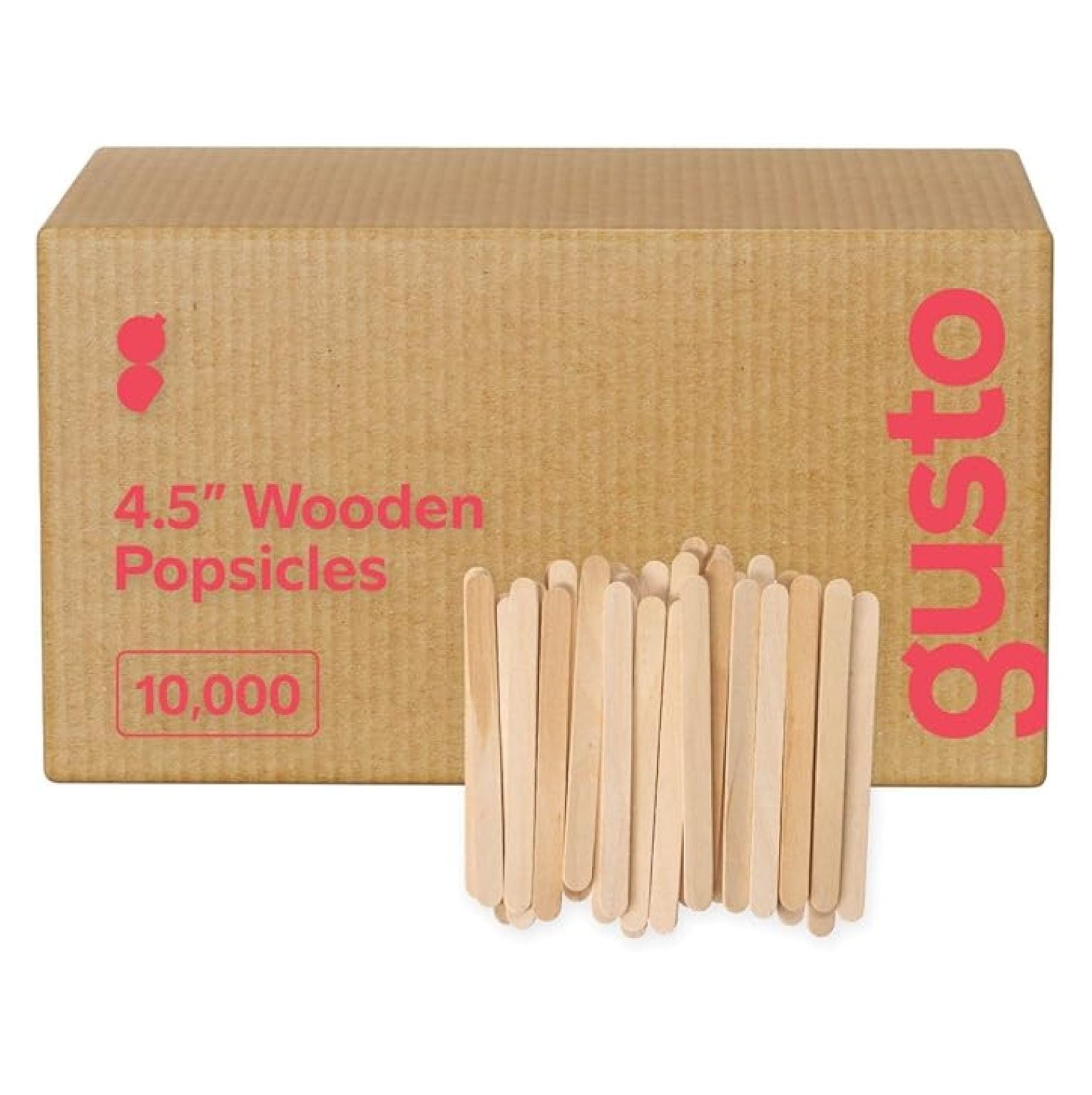[1000 Count] 4.5 Inch Wooden Multi-Purpose Popsicle Sticks for , Ice ...