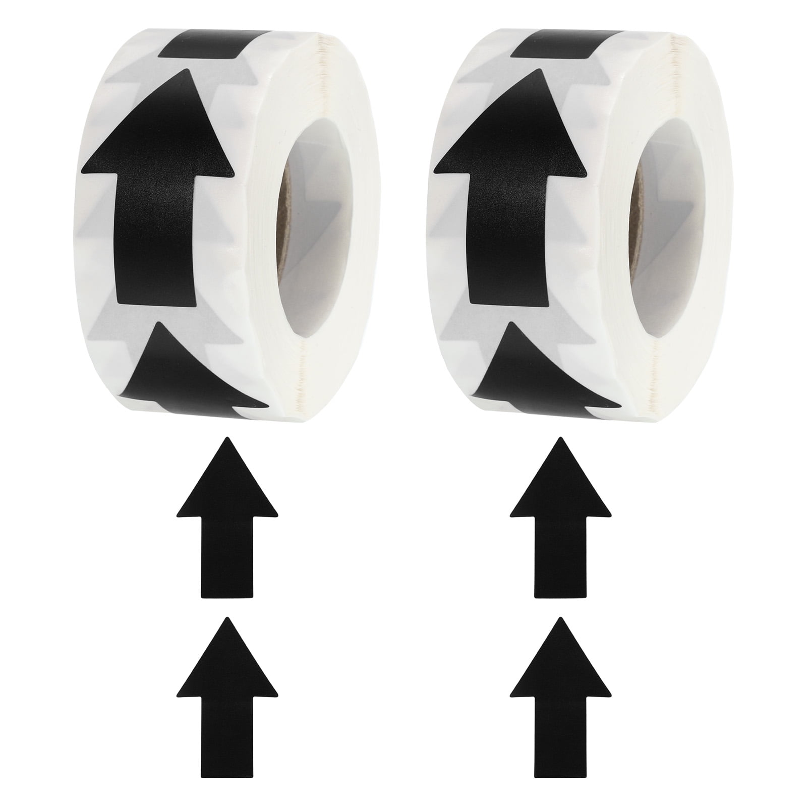 1000 Count Arrow Sticker Labels 1.3x2 Inch Black Adhesive Arrow Shape ...