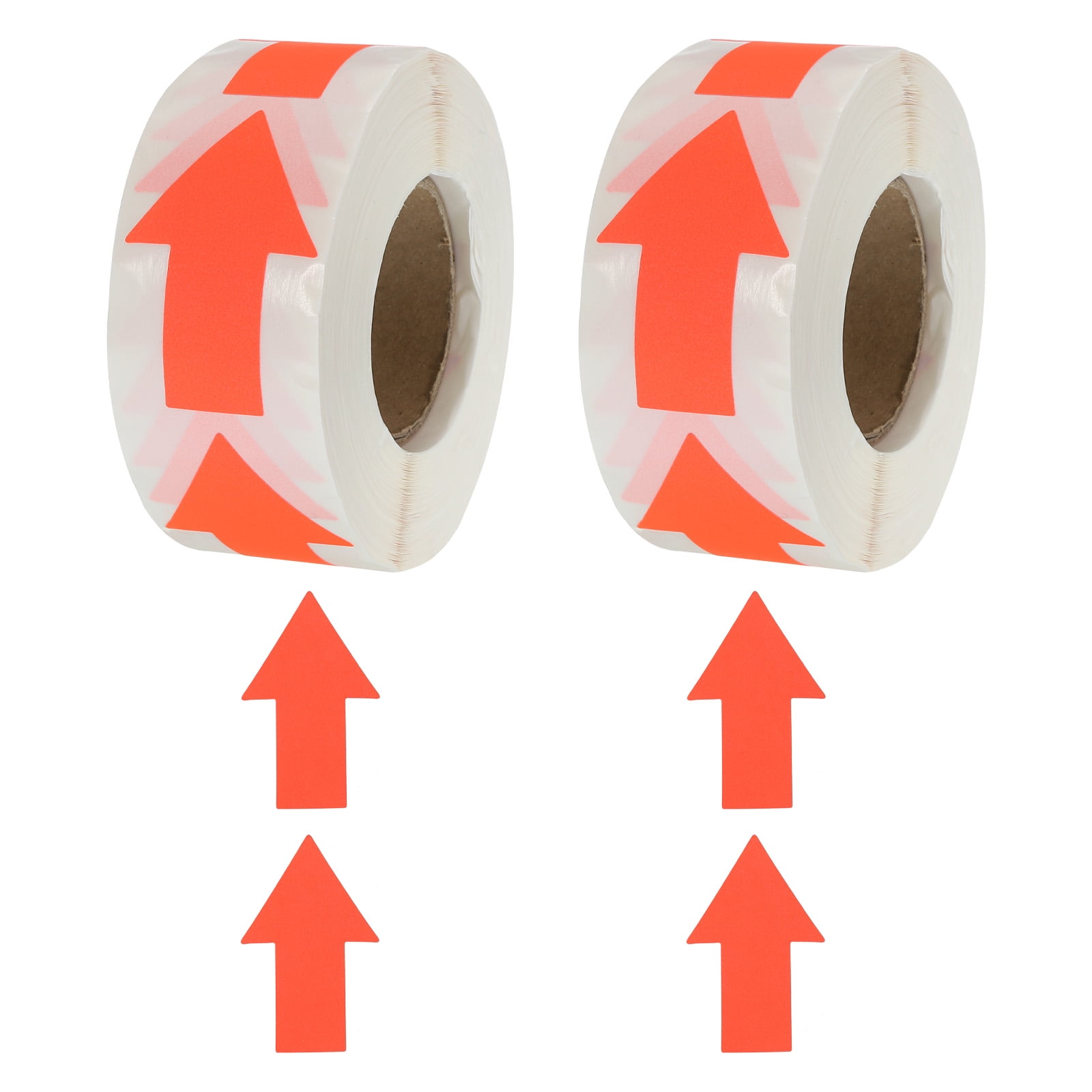 1000 Count Arrow Sticker Labels 1.3x2 Inch Fluorescent Red Adhesive ...