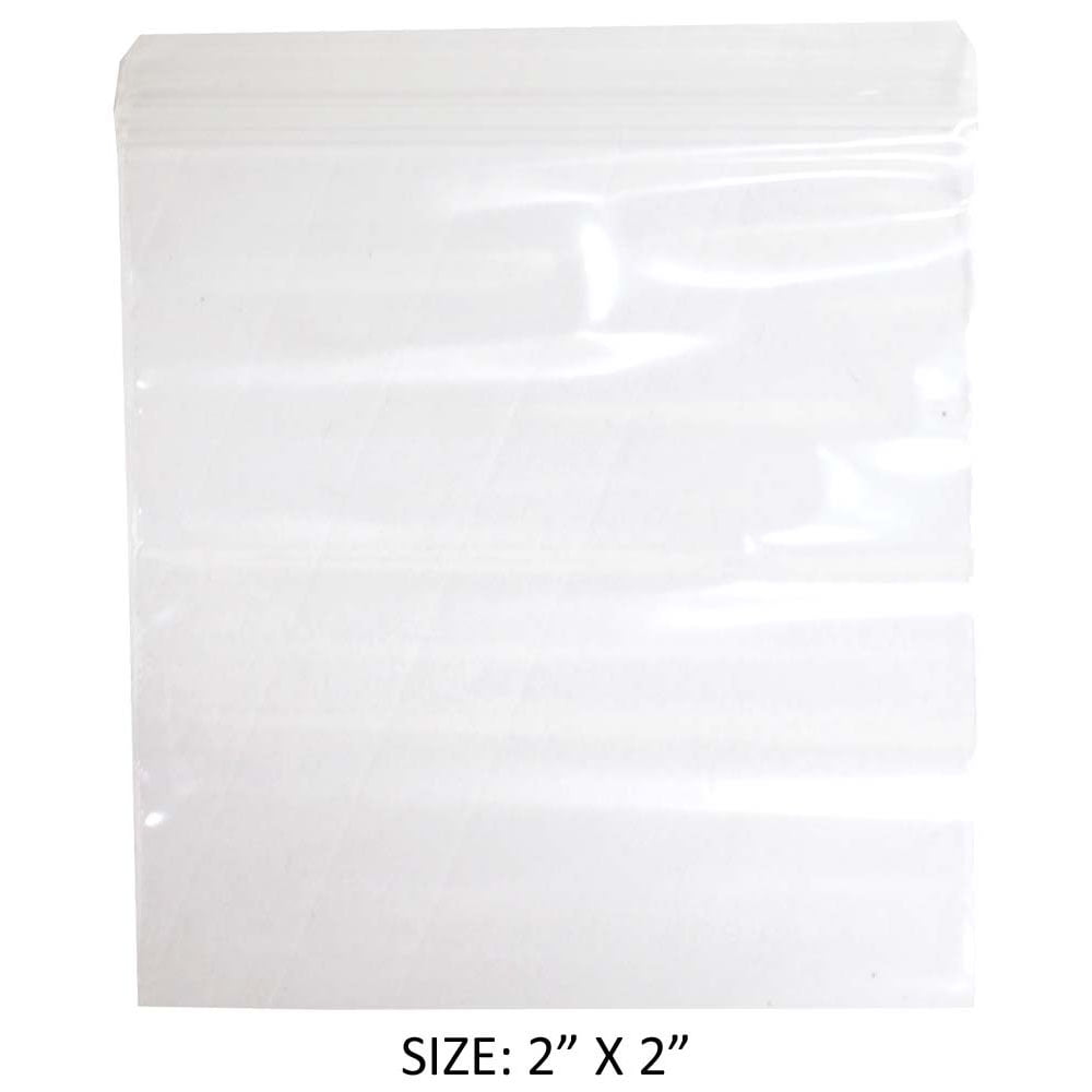 1000 Count Plastic Resealable Bags - 2x2 Inch - PLS-40202 - Walmart.com