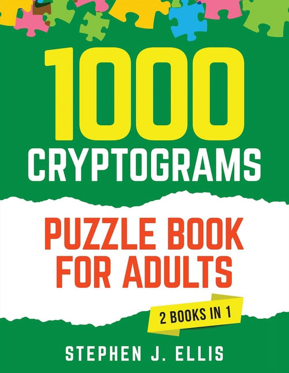 1000 Cryptograms Puzzle Book for Adults (2 Books in 1) - The Ultimate ...