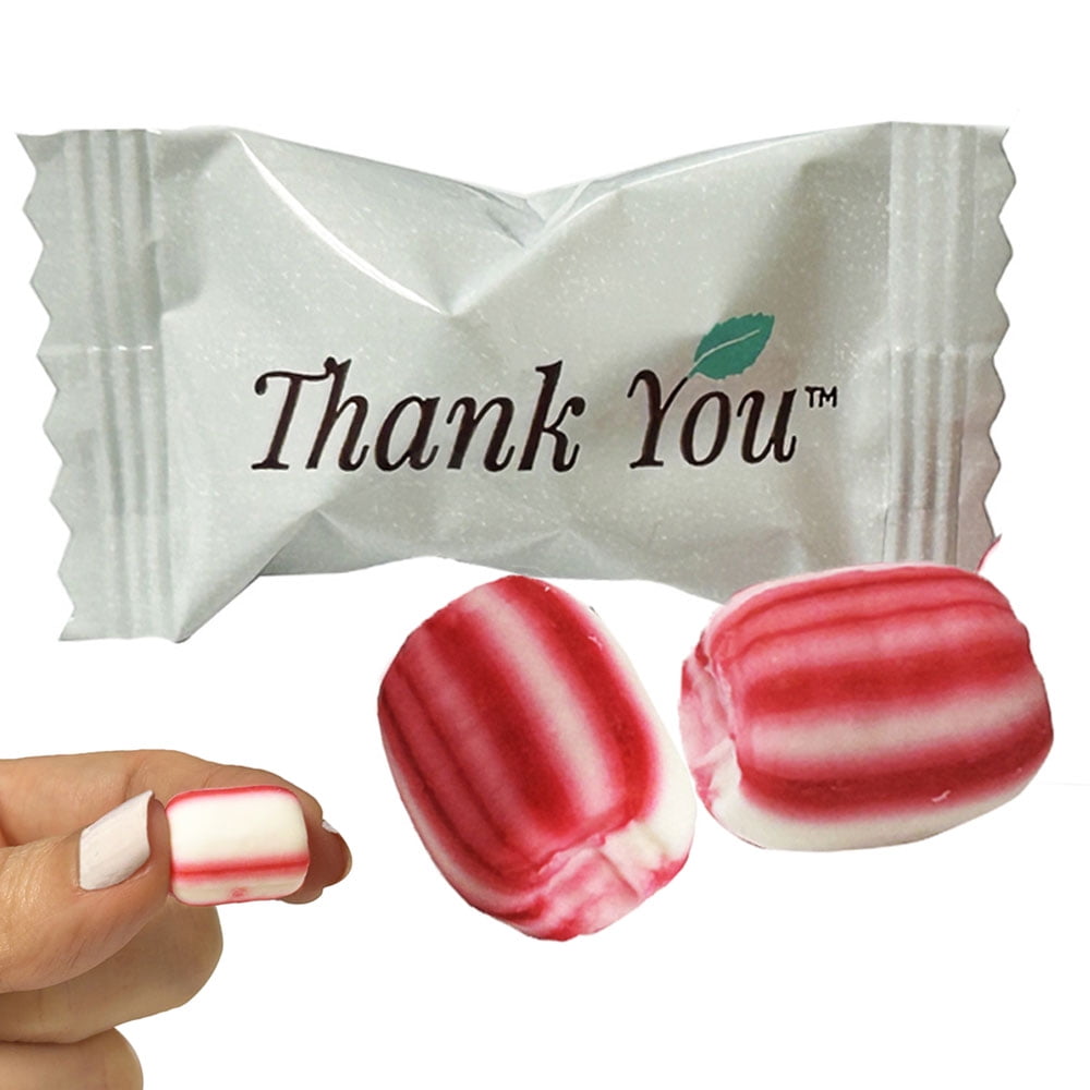 1000 Ct Soft Peppermints Individually Wrapped Thank You Mint Candy ...