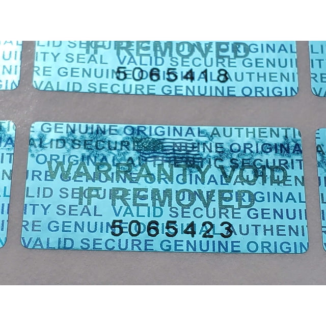 1000 Dealimax Brand Rectangle 15mm x 30mm Security Seal Hologram Tamper ...