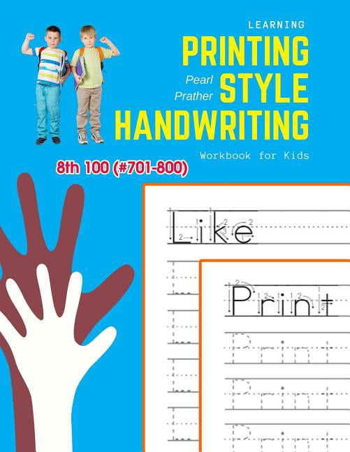 1000 English Fry Sight Words Printing Style Handwriting: Learning ...