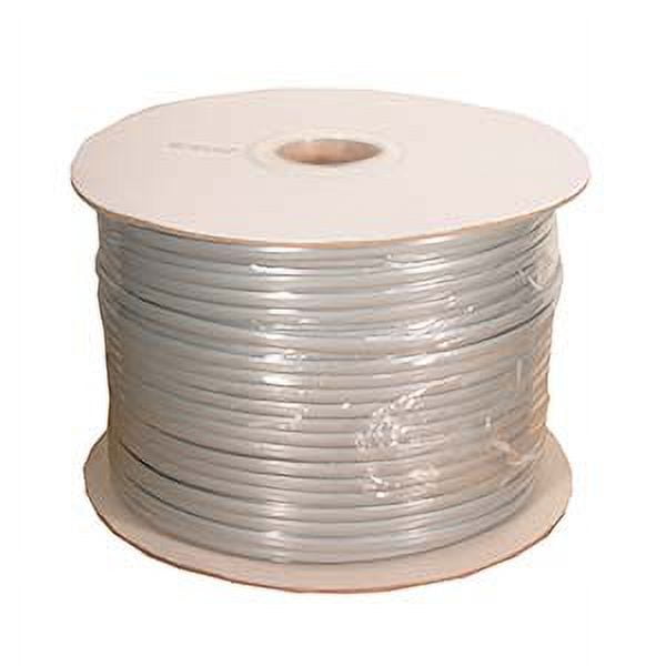 1000 Feet 6 Conductor Silver Satin Modular Telephone Cable Reel 28AWG ...