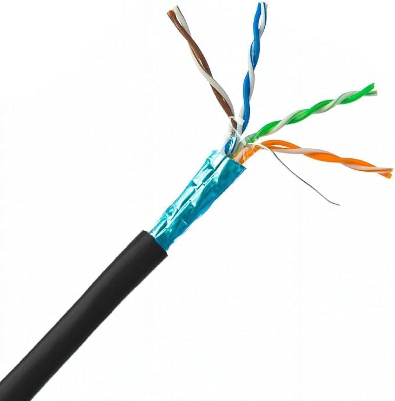 CableWholesale 1000 Feet Bulk Cat5e Plenum Rated (CMP) Ethernet Cable ...