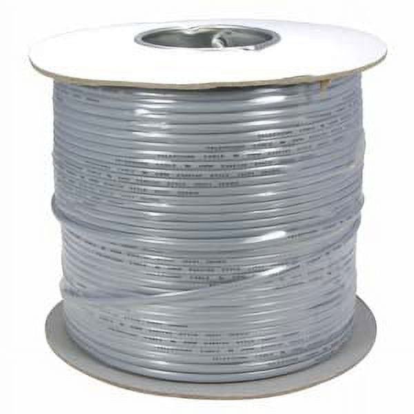 1000 Feet UL 4 Conductor Silver Modular Telephone Cable Reel 26AWG ...