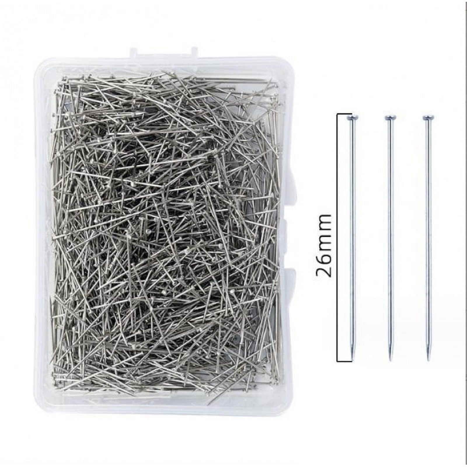 1000 Flat Head Pins for Sewing and Office Use Electroplated Wear ...