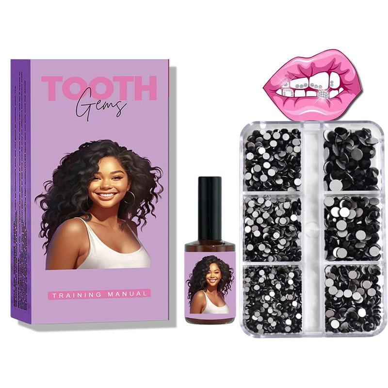 1000 Gems Tooth Gem Kit – Glamorous Smile Enhancer with Shiny Stickers ...