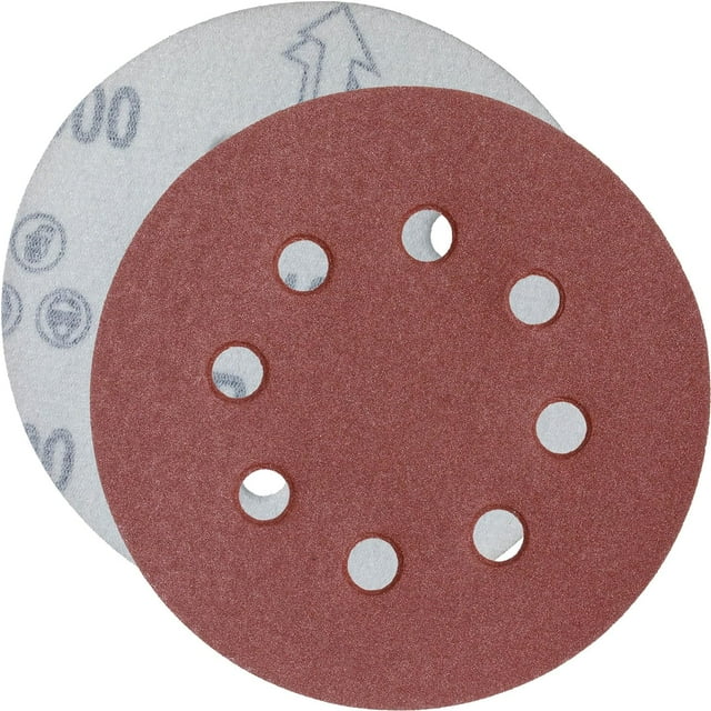 1000 Grit Sanding Discs Pads, 8 Holes, 125mm/5-inch Hook and Loop Quick ...