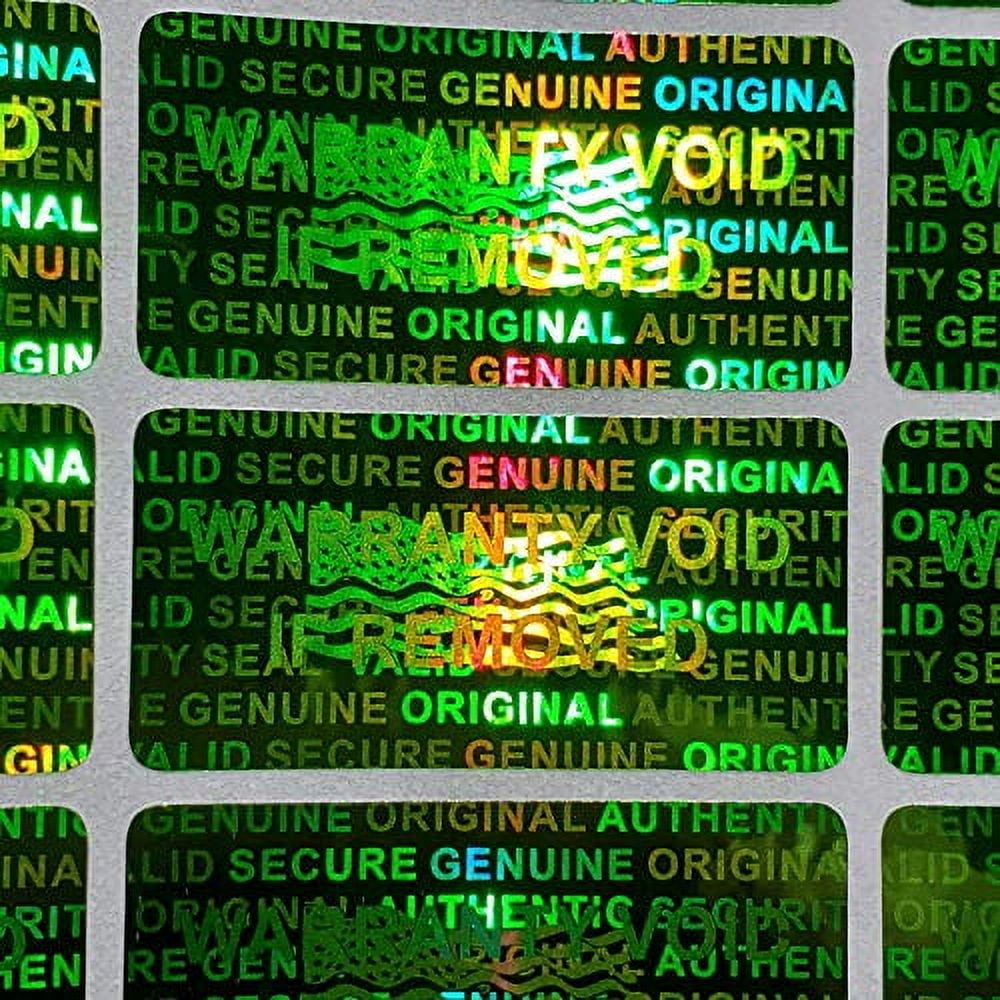 1000 Hologram Tamper Seal Evident Labels Stickers 15 mm x 30 mm ...