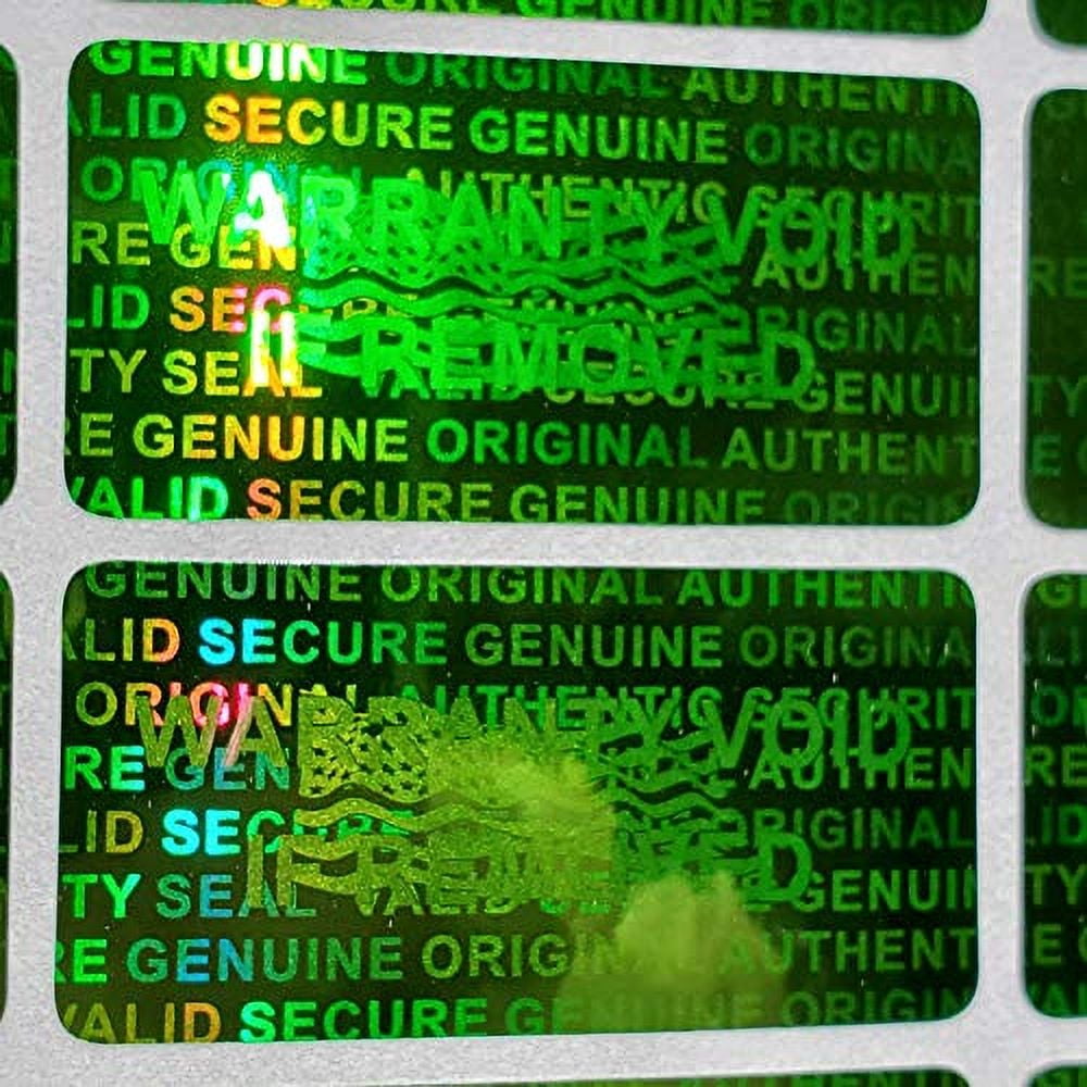 1000 Hologram Tamper Seal Evident Labels Stickers 15 mm x 30 mm ...