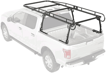 1000 LBS Adjustable Universal Truck Bed Rack Contractor Ladder Pickup ...