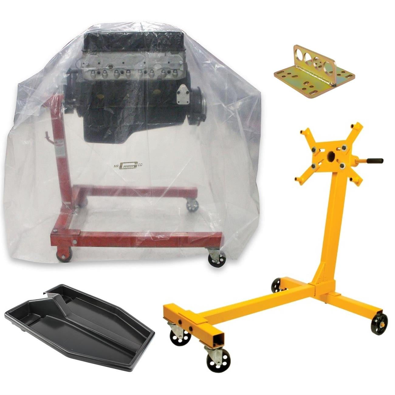 1000 LBS Engine Stand Storage Kit, Bag/Lift Plate/Drip Tray - Walmart.com