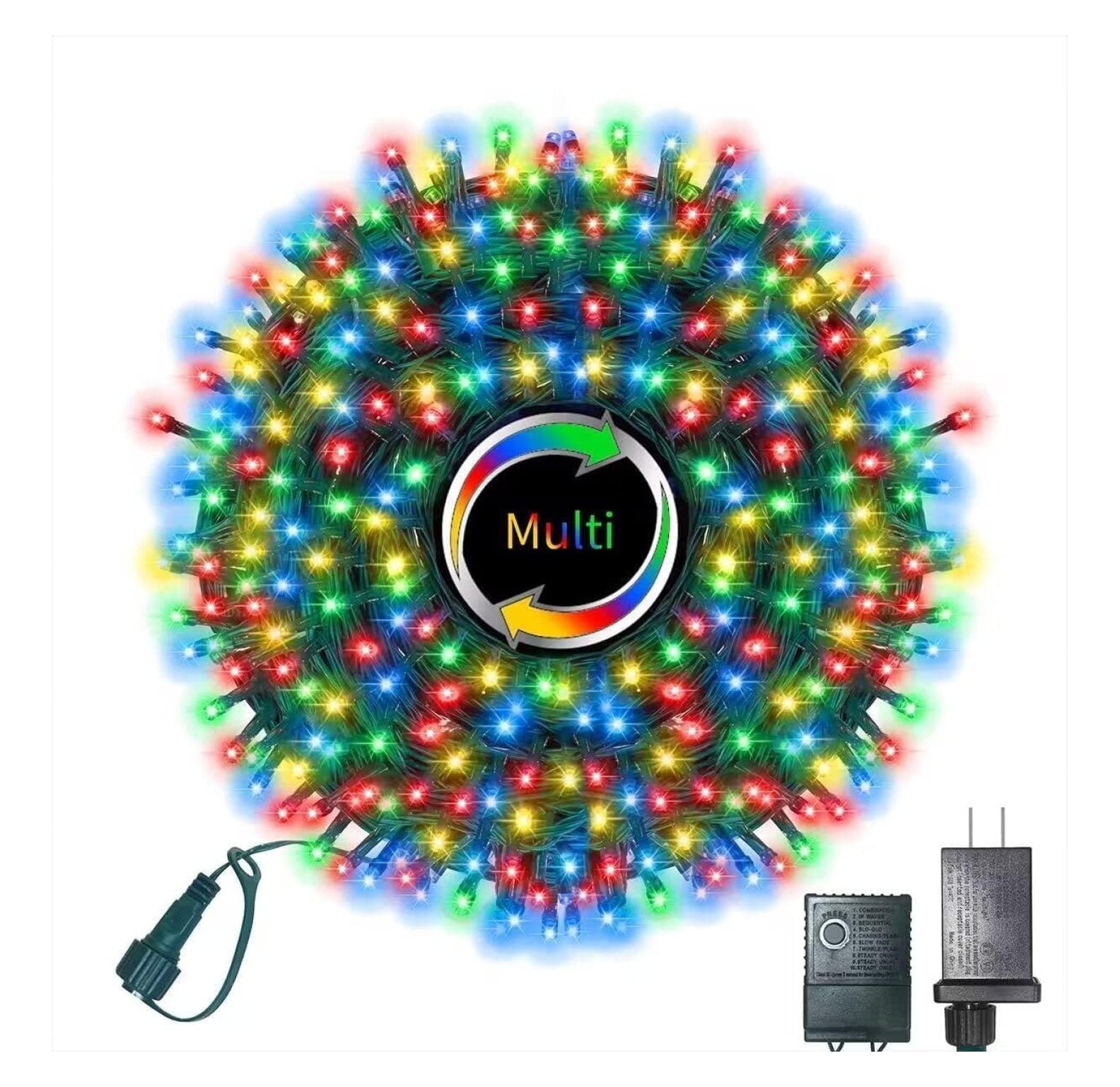 1000 LED Christmas Lights Plug in, 81FT Firecracker String Lights ...
