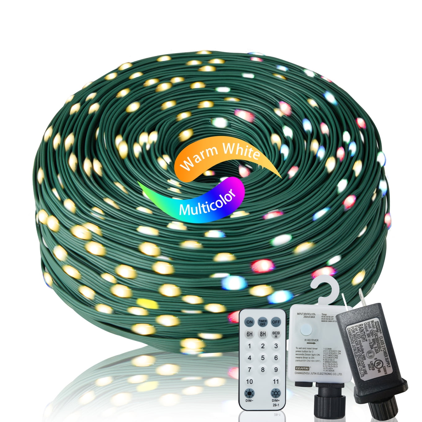 1000 LED Christmas String Lights with Remote Control, 328Ft Christmas ...