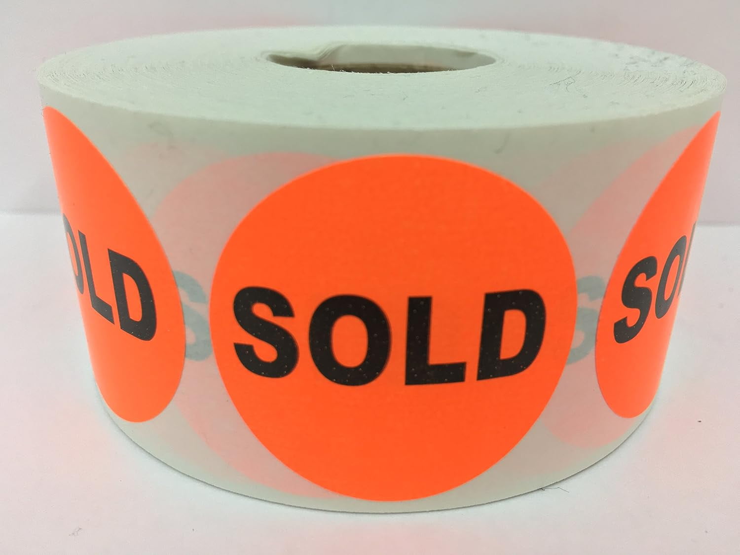 1000 Labels 1.5" Round Sold Point of Sale Pricing Inventory Control ...