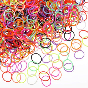Equate Hair Elastics Assorted Bright Colors - 72 Count - Walmart.com