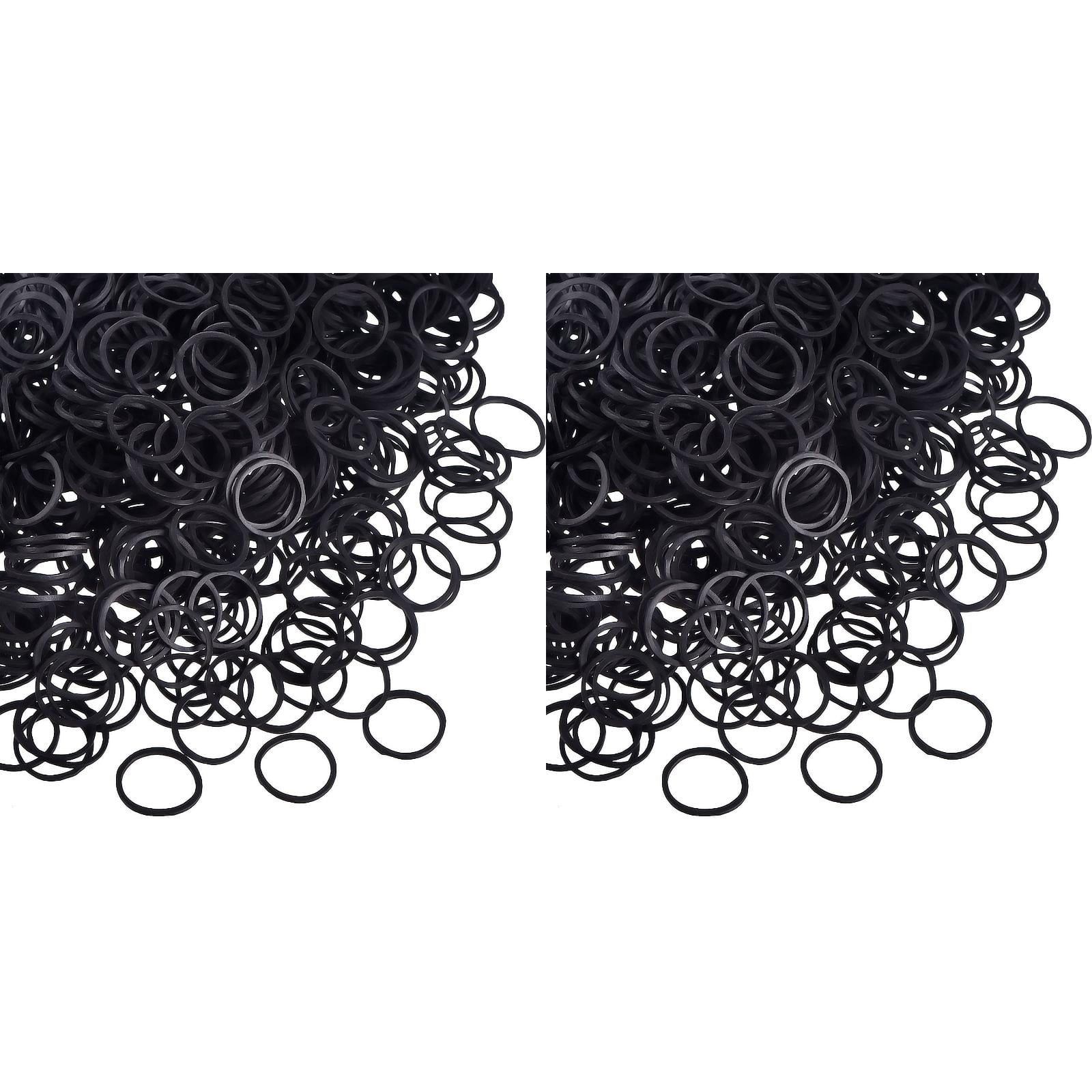 1000 Mini Rubber Bands Soft Elastic Bands for Kid Hair Braids Hair ...