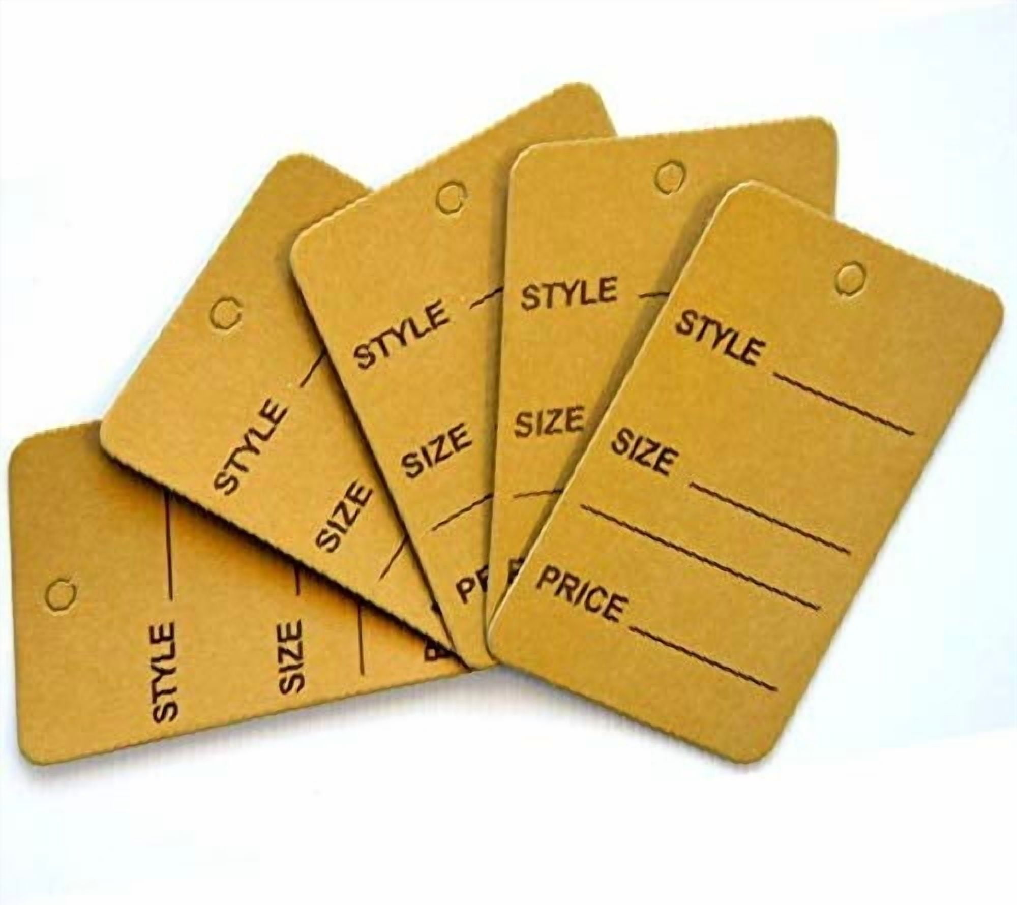 1000 Multi Colors Manila Marking Hard Paper Unstrung Tag Large 1-3/4 X ...