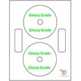 1000 Neato Compatible Full Face CD/DVD Glossy Grade Labels. Small Center Style. 500 Total Labels ...