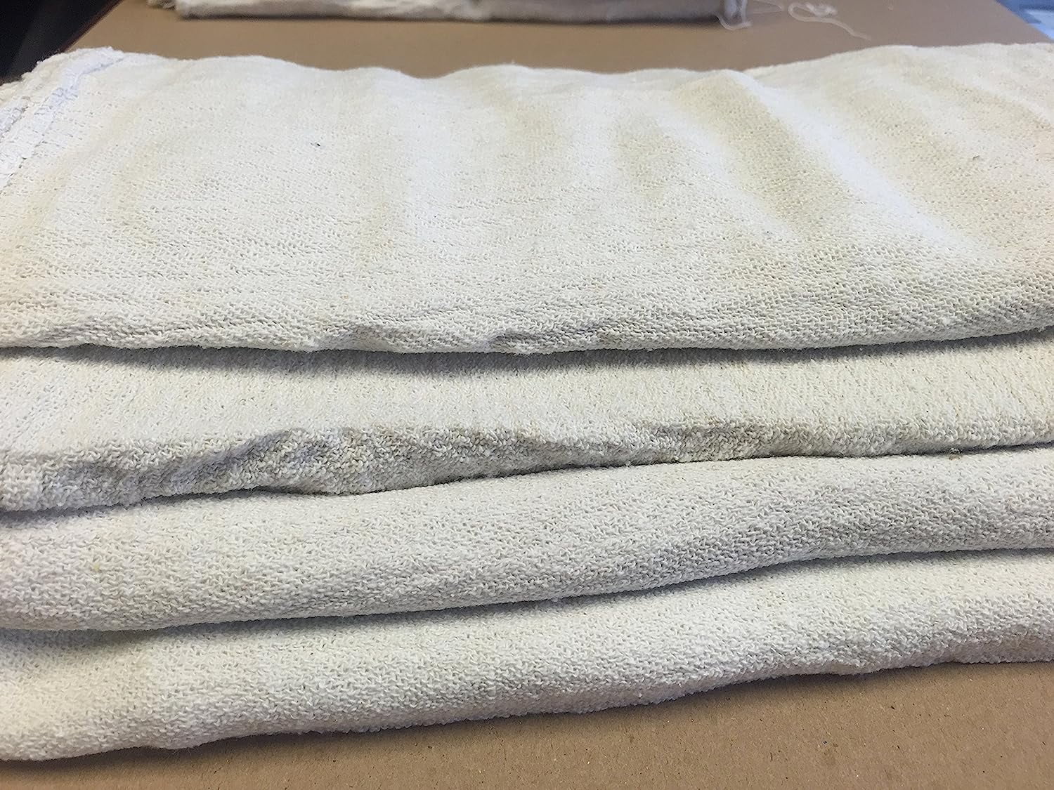 1000 New Industrial Shop Rags Cleaning Towels White Large 14x14 Grade b ...