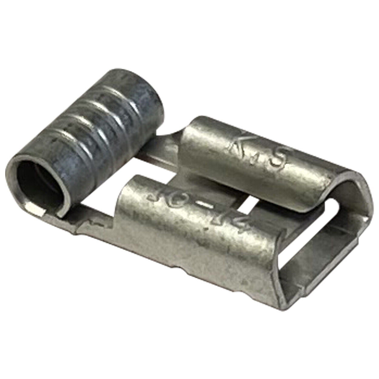 (1000) Non-Insulated 16-14 AWG Gauge Flag Quick Disconnect Connector 1/ ...