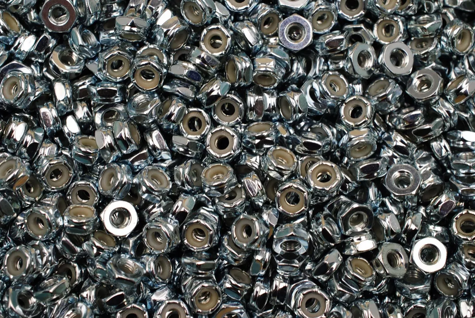 (1000) Nyloc Jam Nuts 10-32 x 3/8 Zinc Plated Nylock #10 Hex Locking Machine Nut - Walmart.com