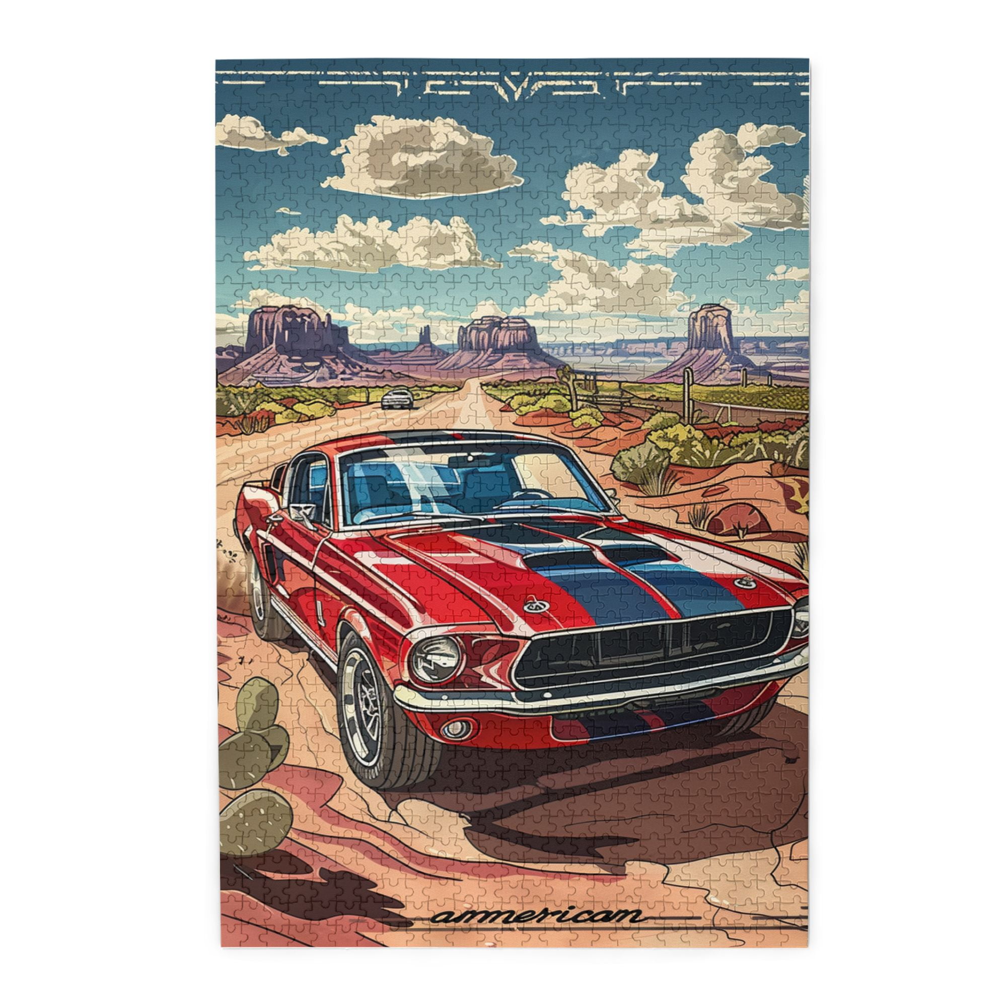 1000 PCS American Muscle Car Puzzles For Adults 1000 Pieces,Challenging ...
