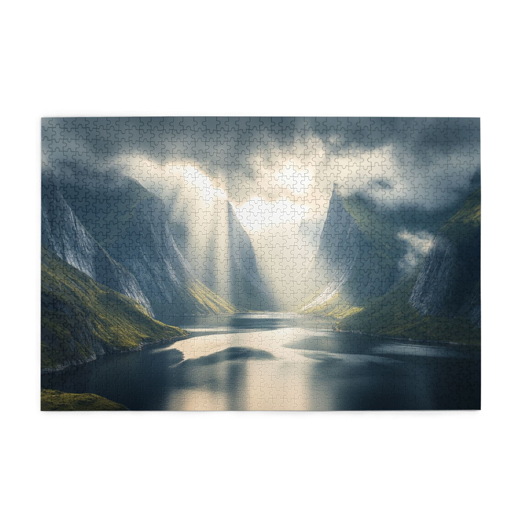 1000 PCS Beautiful Lake Scenery Photography 1000 Piece Vibrant Jigsaw ...