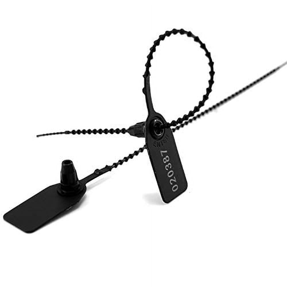 1000 PCS Black Numbered Security Zip Ties for Fire Extinguisher Plastic ...