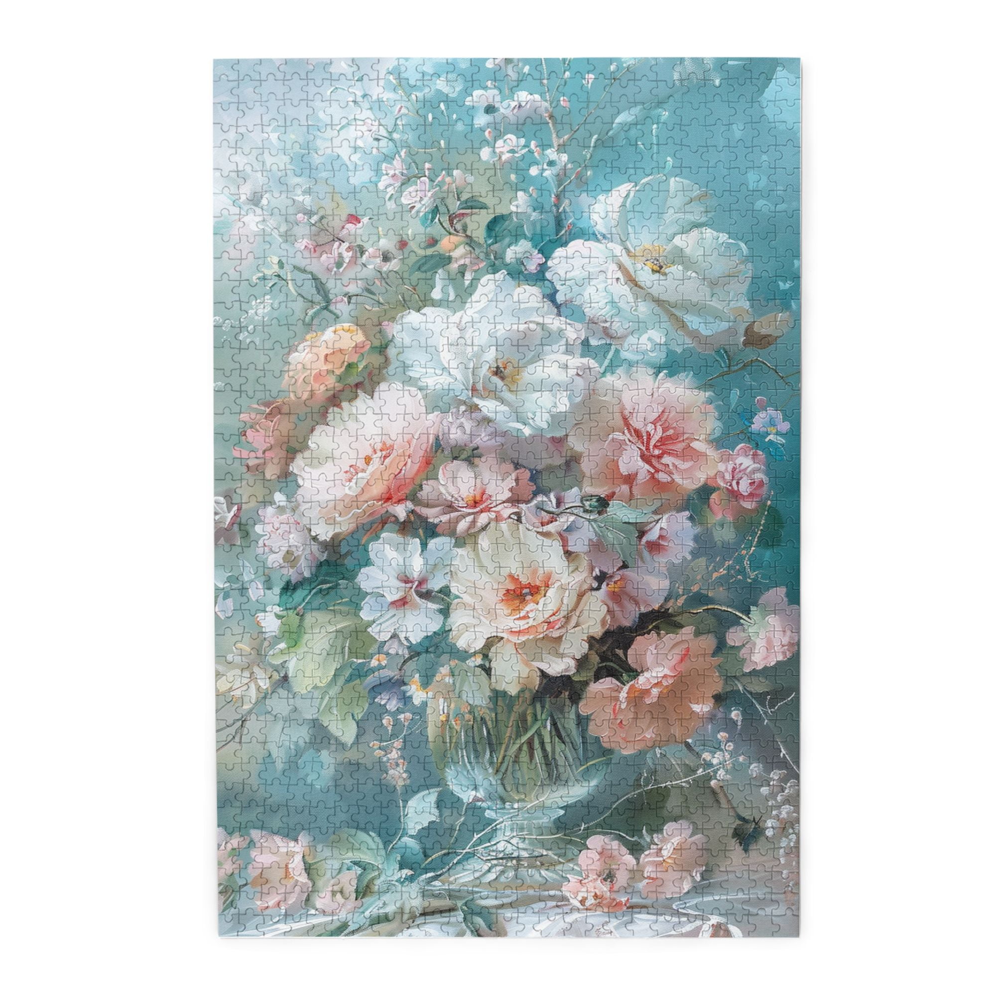 1000 PCS Blooming Flowers - 1000 Piece Vibrant Jigsaw Puzzle,Flower ...