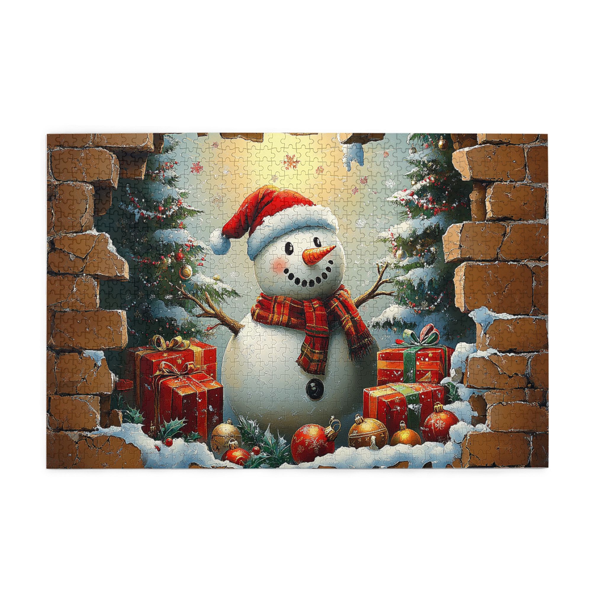 1000 PCS Christmas Snowman jigsaw puzzles 1000 pieces,Brain Challenge ...