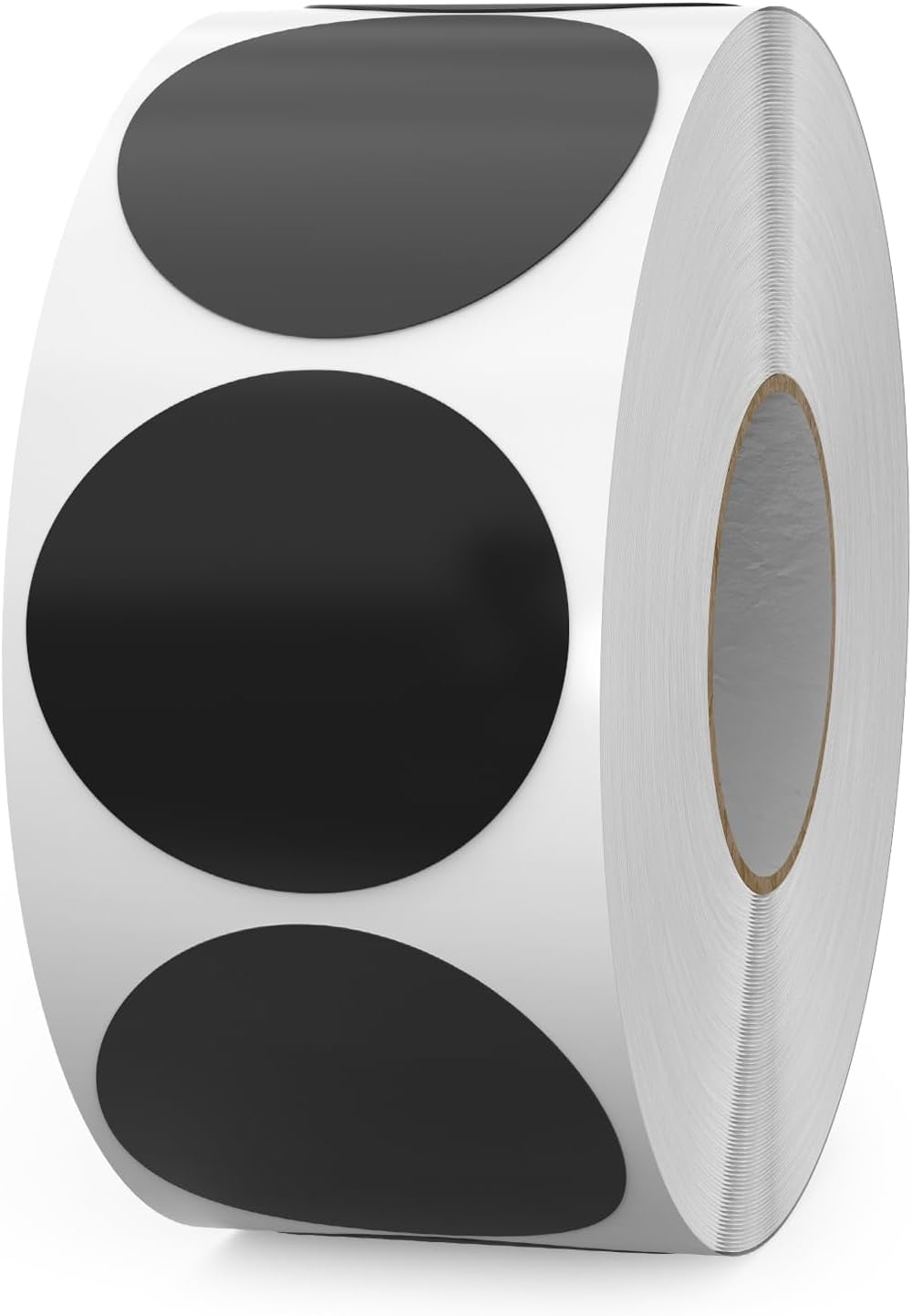 1000 PCS Circle Dots Stickers 1.5 Inch Vinyl Black Round Labels ...