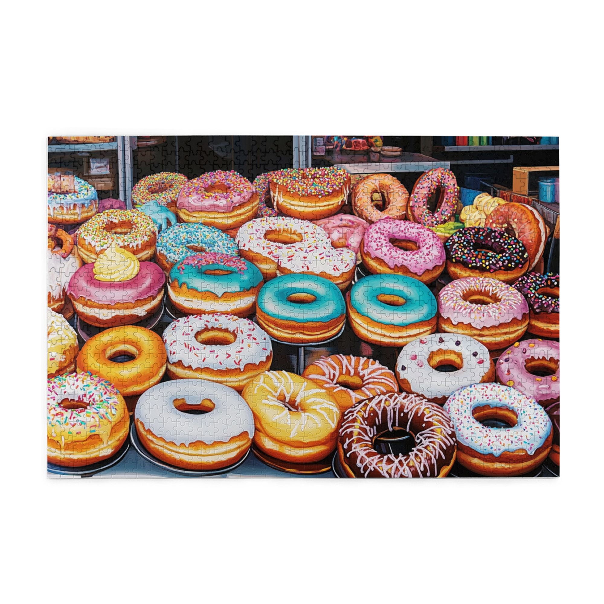 1000 PCS Colorful Donuts 1000 Piece Wooden Puzzle For Adults,Impossible ...