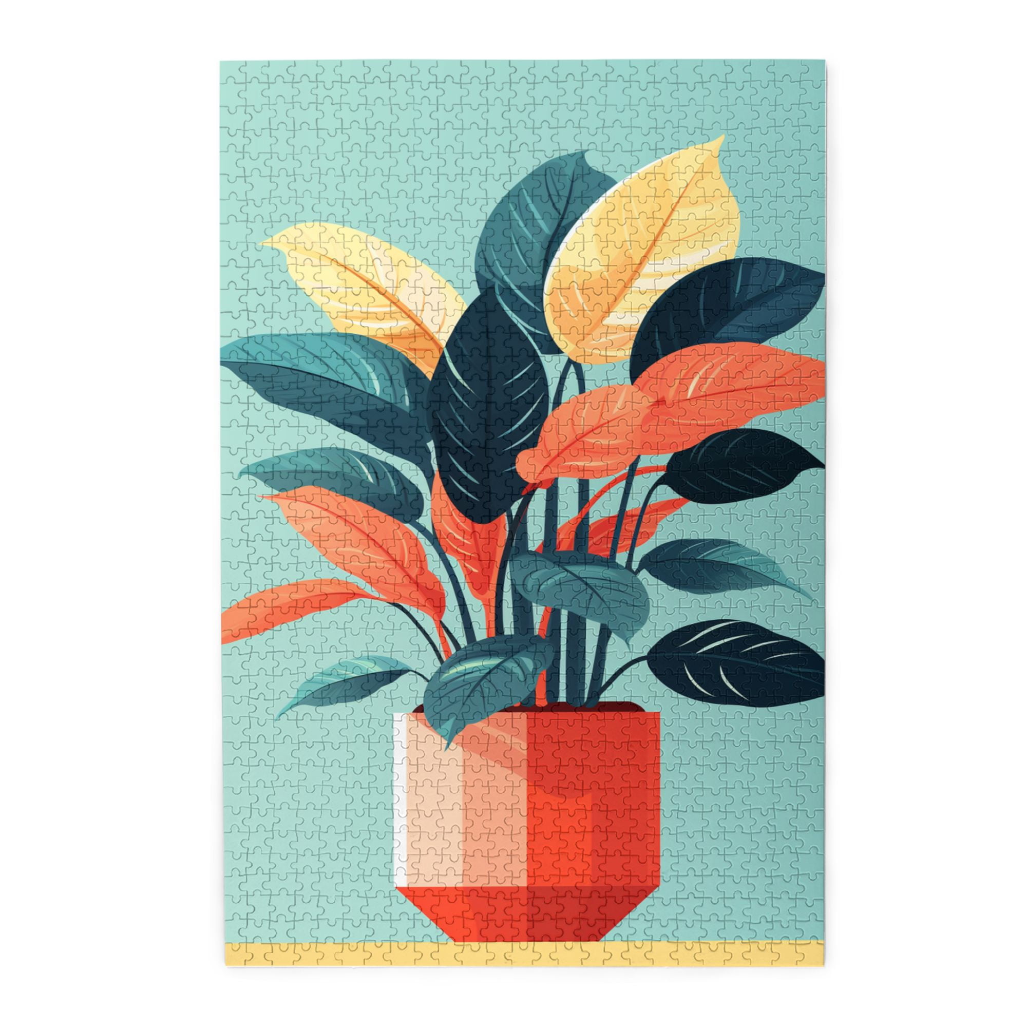 1000 PCS Colorful Flower Potted Plant jigsaw puzzles 1000 Piece,Vibrant ...