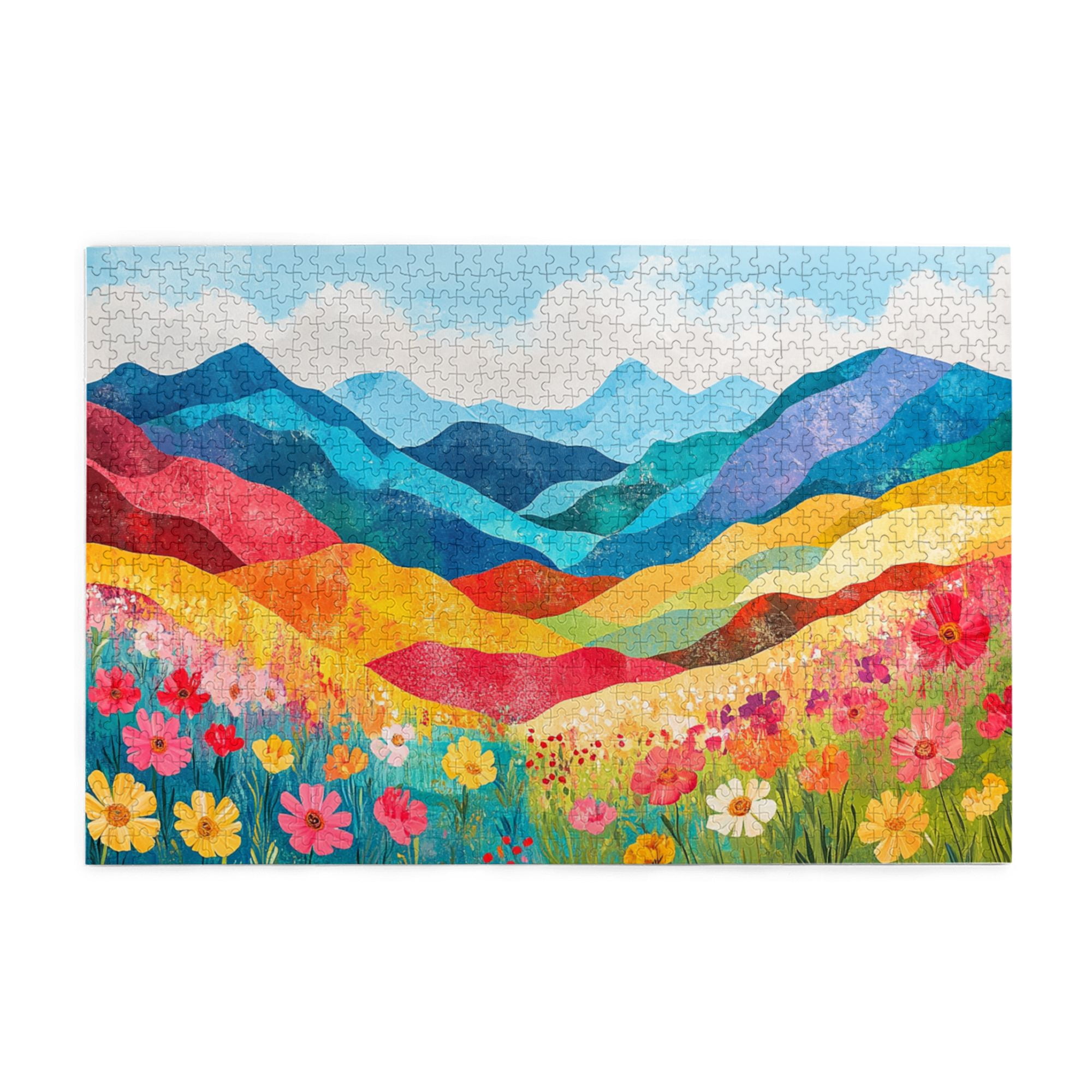 1000 PCS Colorful Garden In Spring - 1000 Piece Vibrant Jigsaw ...