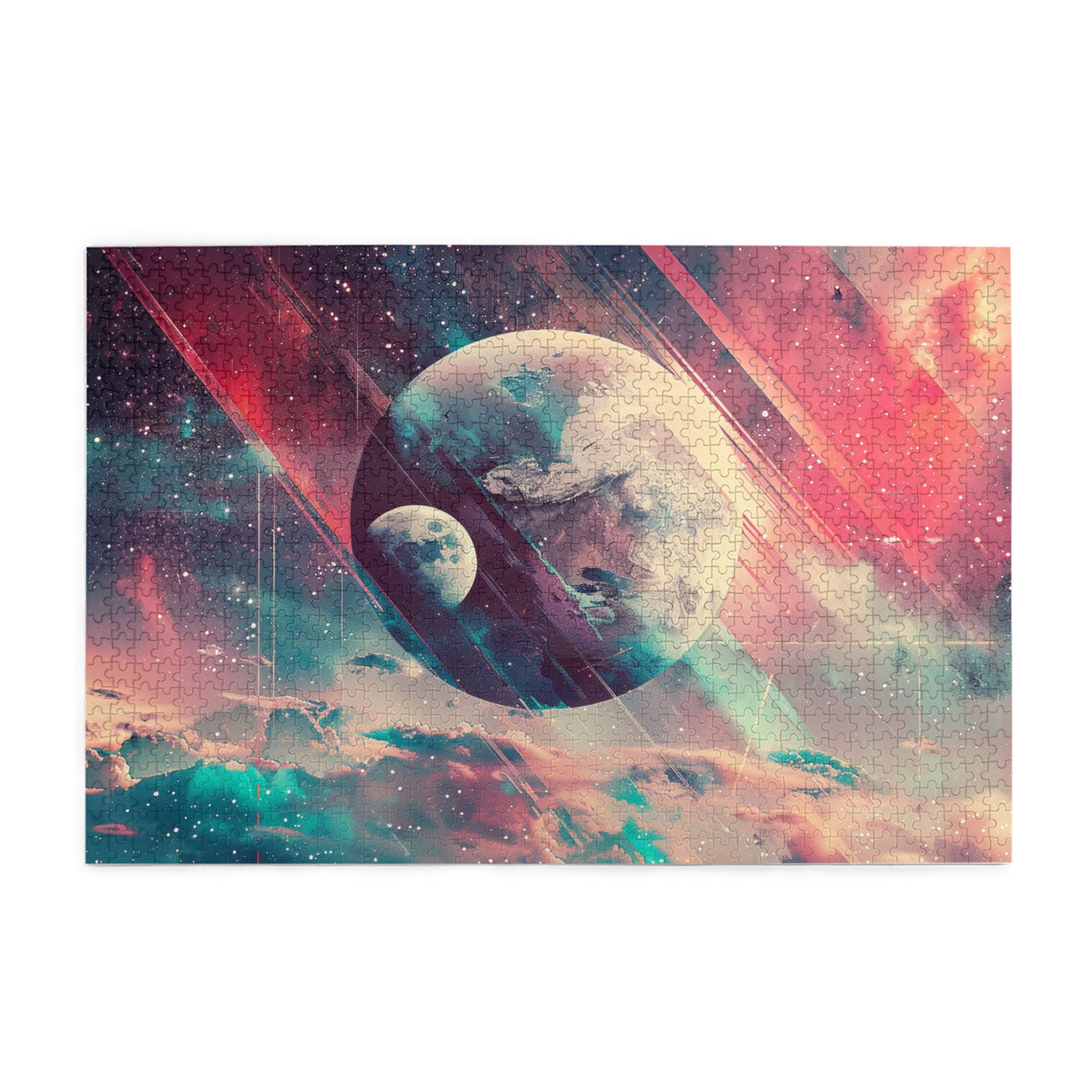 1000 PCS Cosmic Planet Jigsaw Puzzles 1000 Pieces,Classic Cosmic Planet ...