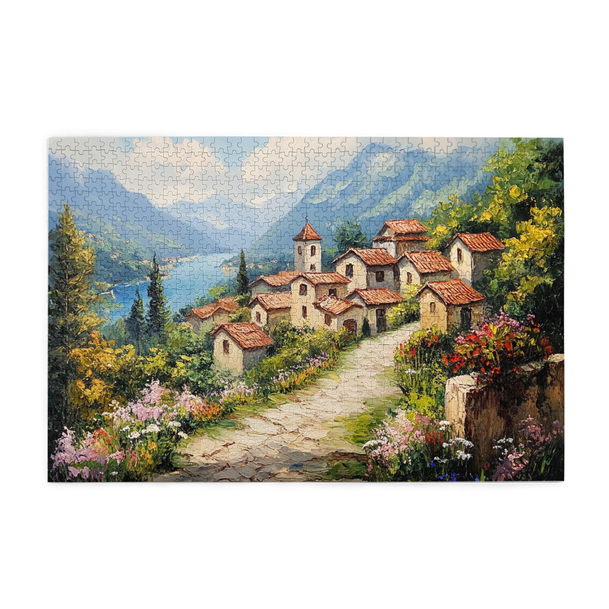 1000 PCS Country Road Puzzles For Adults 1000 Pieces,Enjoy The Puzzle ...
