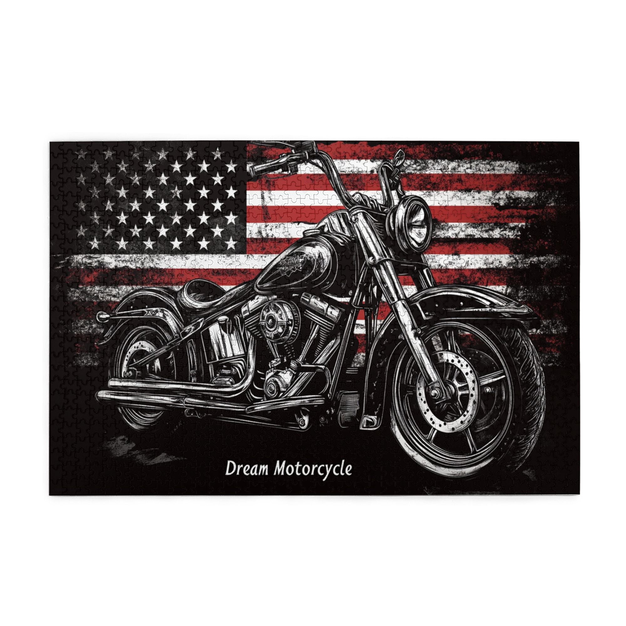 1000 PCS Dream motorcycle & Star Spangled Banner High difficulty puzzle ...