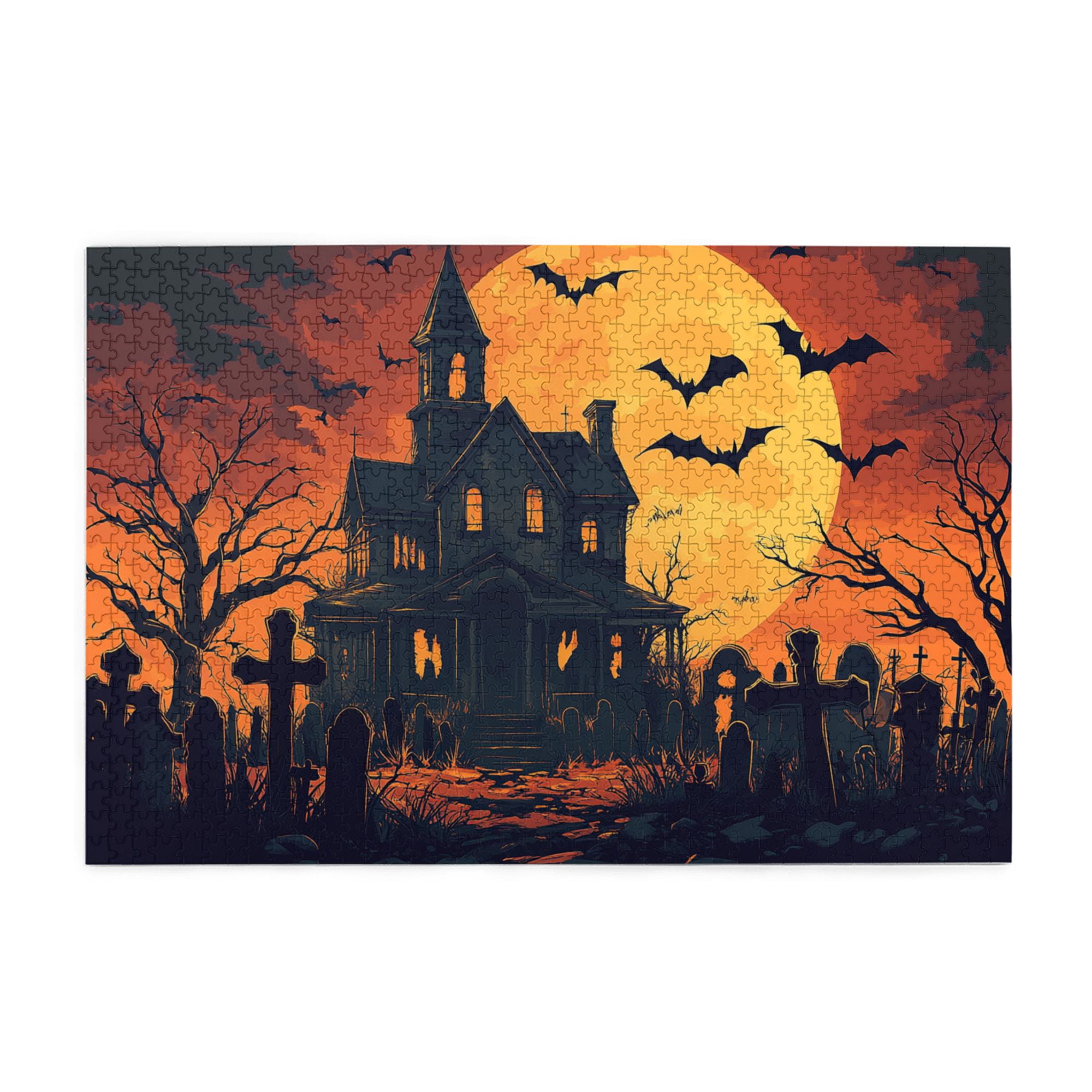 1000 PCS Exquisite Cemetery Villa Wooden Puzzles For Adults 1000 Pieces ...