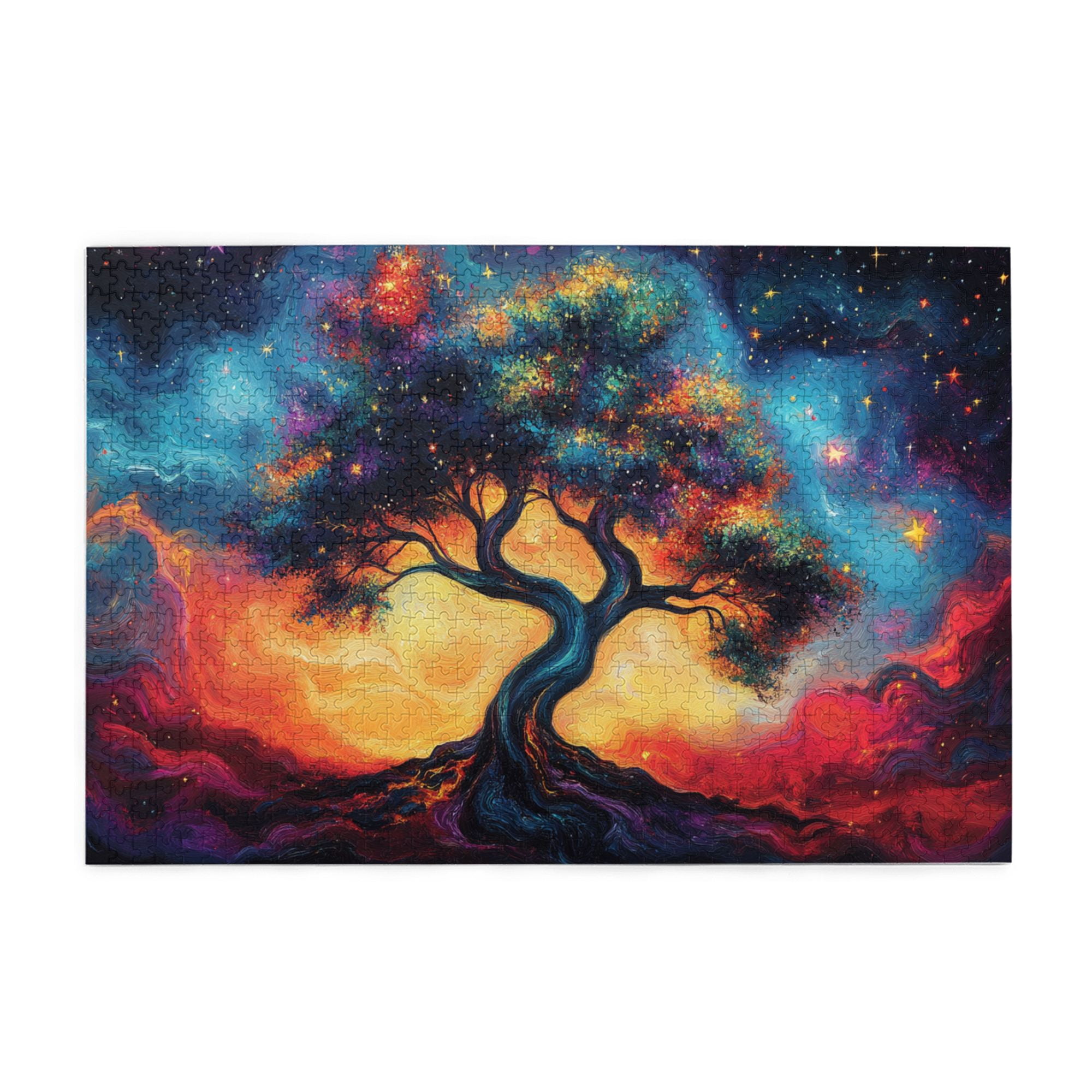1000 PCS Fantasy Starry Sky Tree jigsaw puzzles 1000 Piece,Stunningly ...