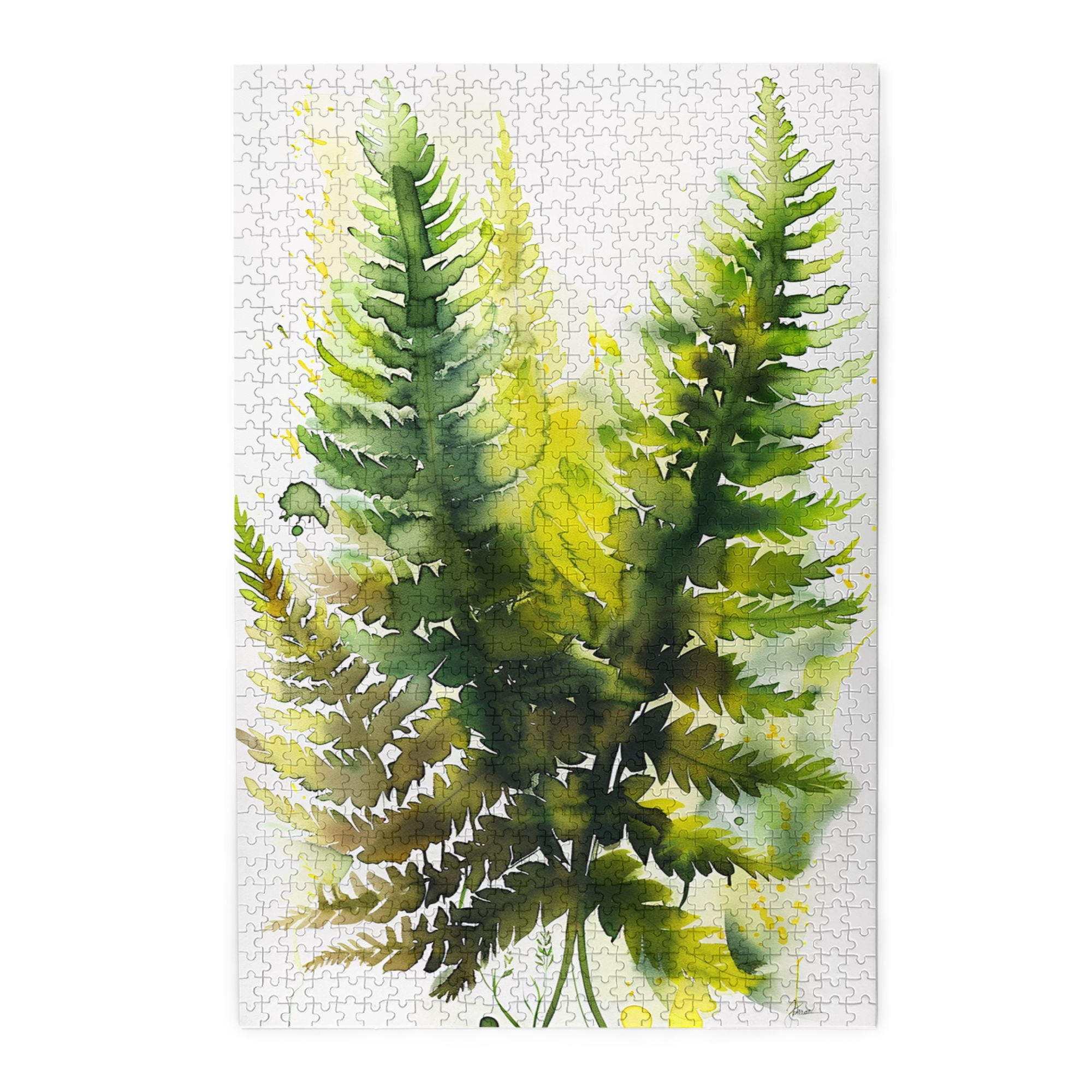 1000 PCS Fern Plants Wooden Jigsaw Puzzle 1000 Pieces,Relax Yourself ...