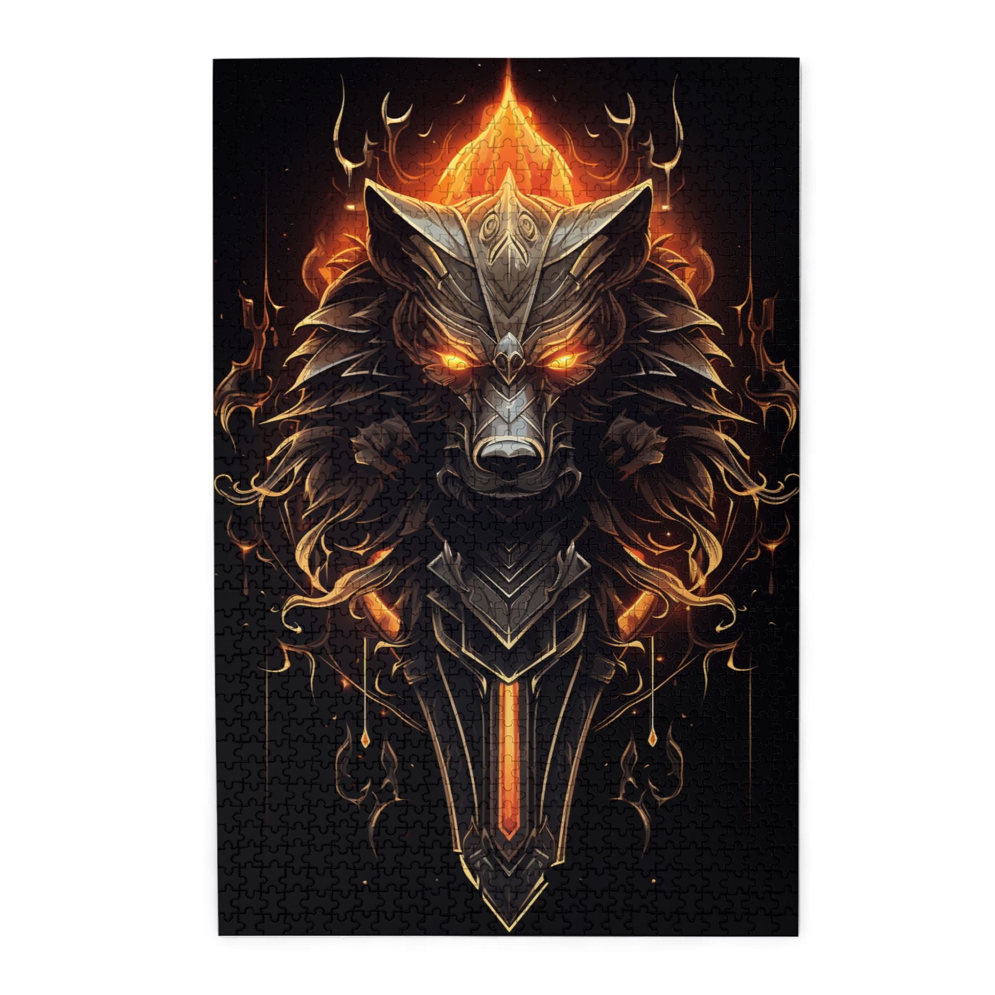 1000 PCS Fierce Wolf Head Puzzles For Adults 1000 Pieces,Challenging ...