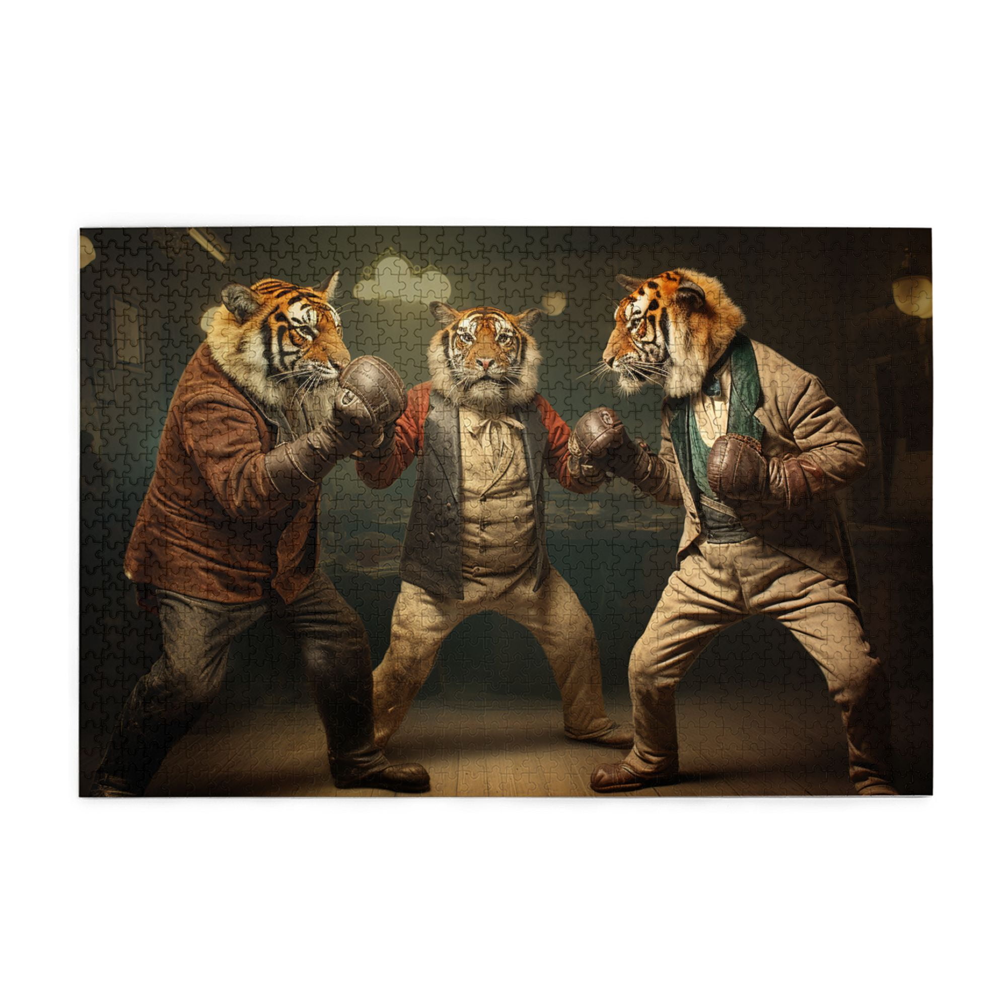 1000 PCS Final Showdown - Tiger Boxer 1000 Piece Puzzle For Adults ...