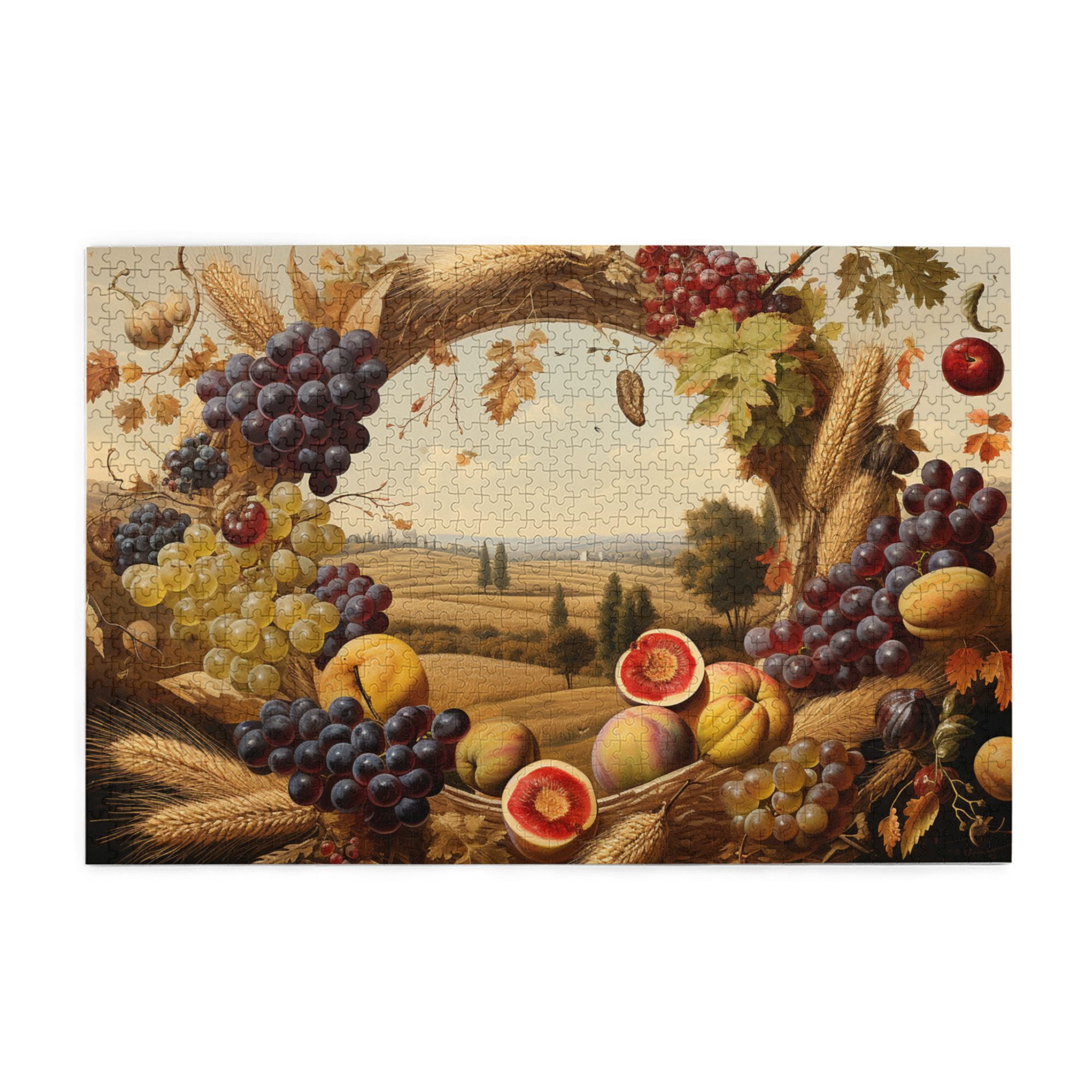 1000 PCS Fruits & Wheat Fields Jigsaw Wooden Puzzles 1000 Pieces ...