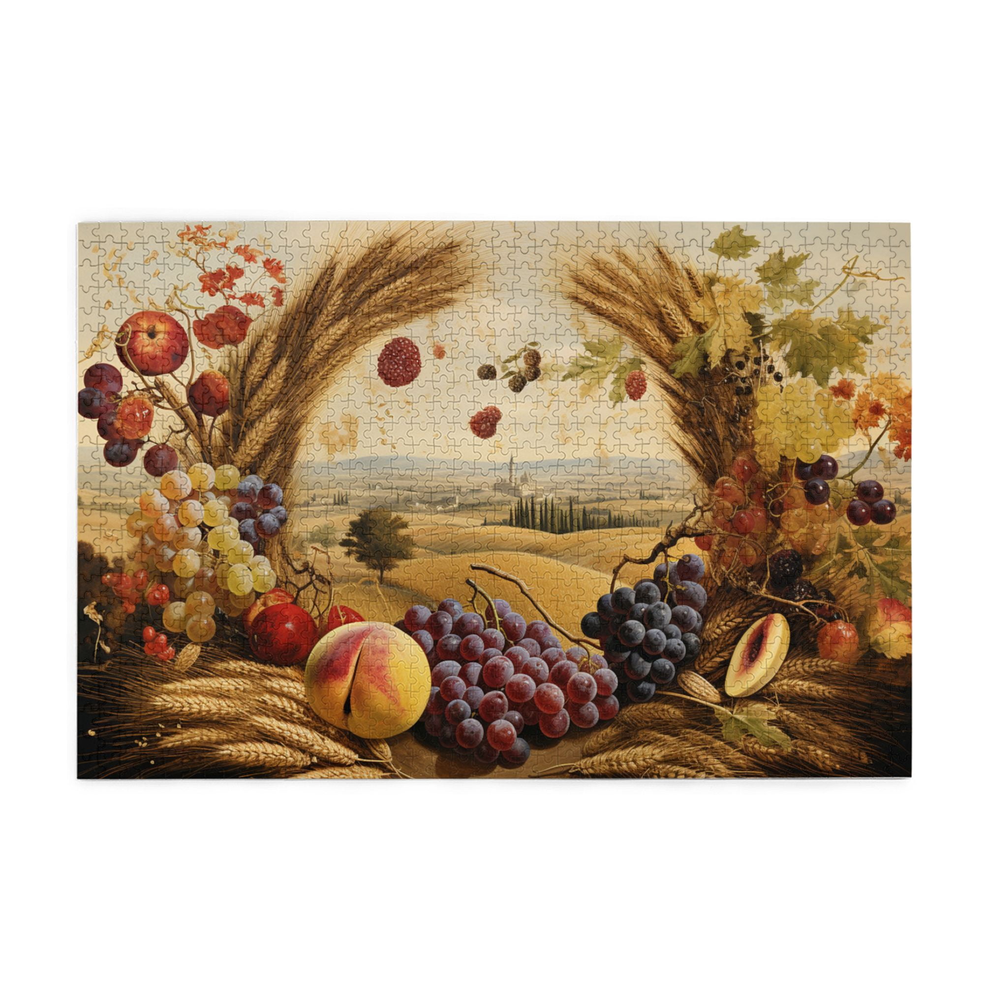 1000 PCS Fruits & Wheat Fields 1000 Piece Puzzle For Adults,Great For ...